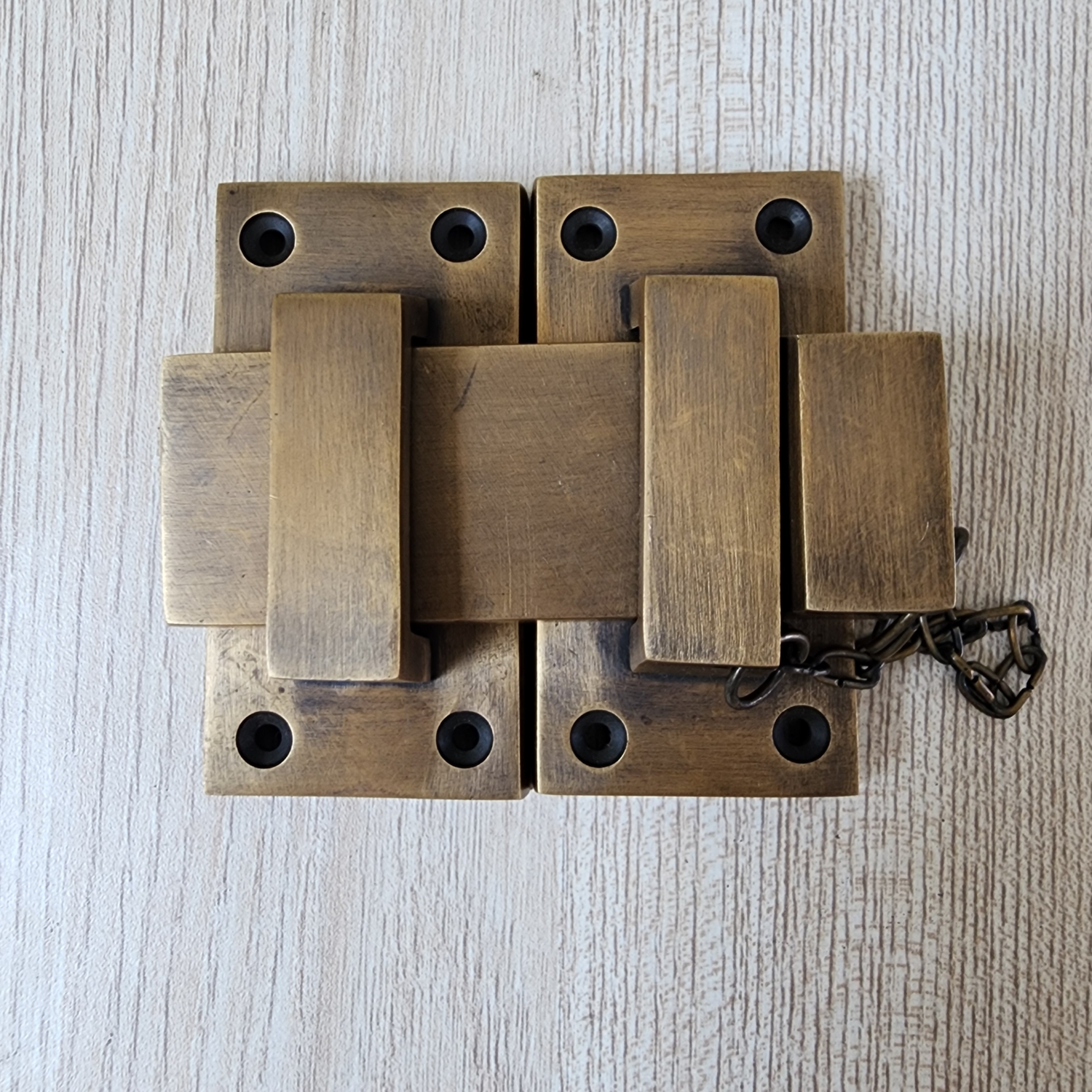 Small Modern 9.5cm Brass Slide Catch Latch for Door Solid Heavy ...