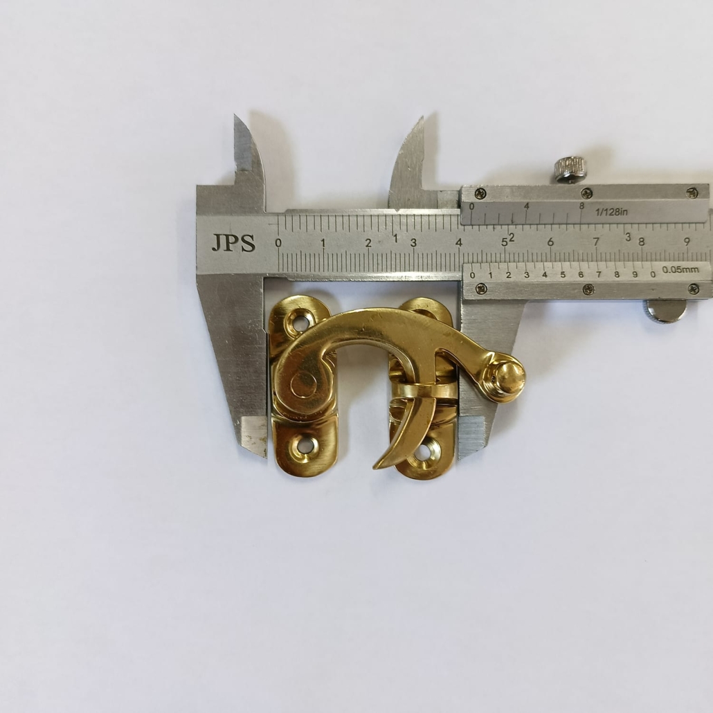 4 Solid Brass Trunk Catch Swing 5cm latch for suitcase door box ...