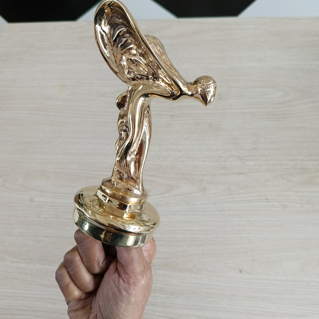Rolls Royce Car Statue Flying Lady Brass Emblem 16cm Spirit Ecstasy ...